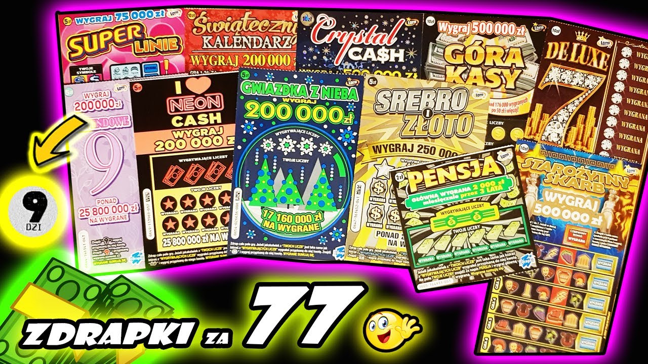 #114 @Zdrapki Lotto 😱🤑 mix za 77zł 🤑😉 zdrapki - YouTube