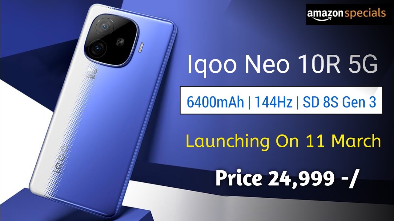 Iqoo Neo 10R 5G India Launch Date Confirm | Iqoo Neo 10R Camera ...