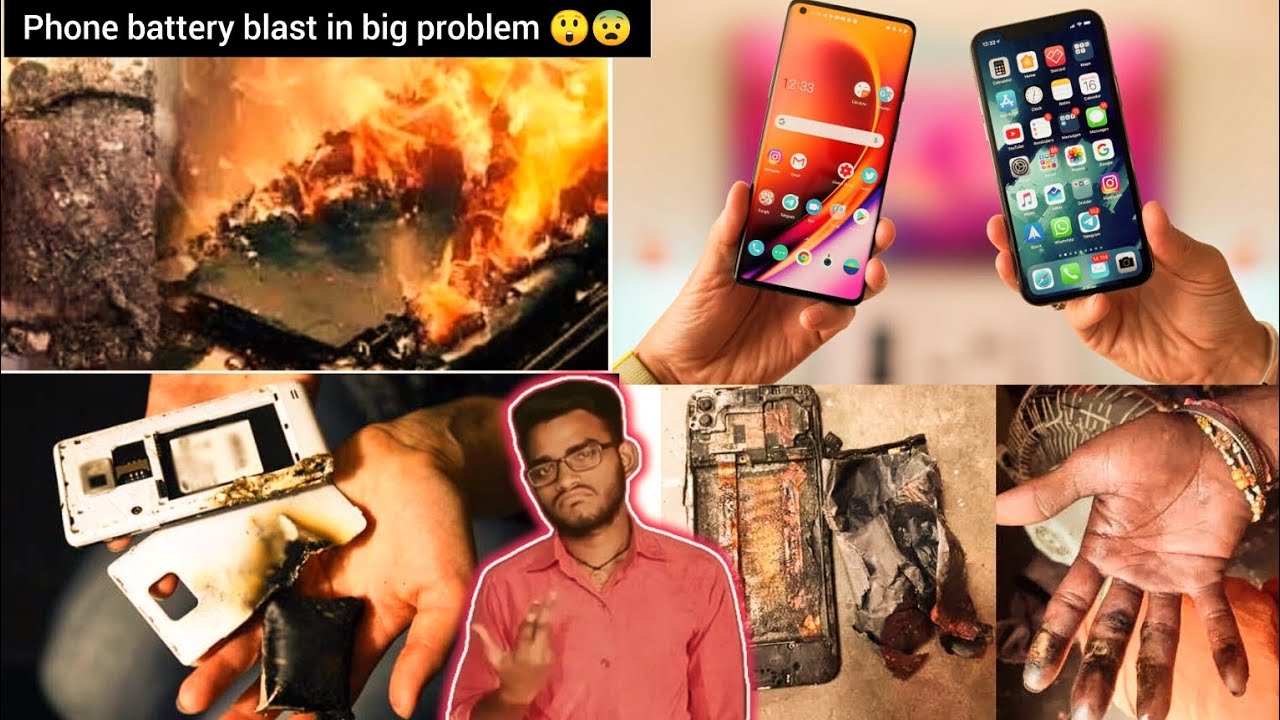 ⚠️ Phone battery blast in big problem 😲😨 #kishanguptadeaf7860 # ...