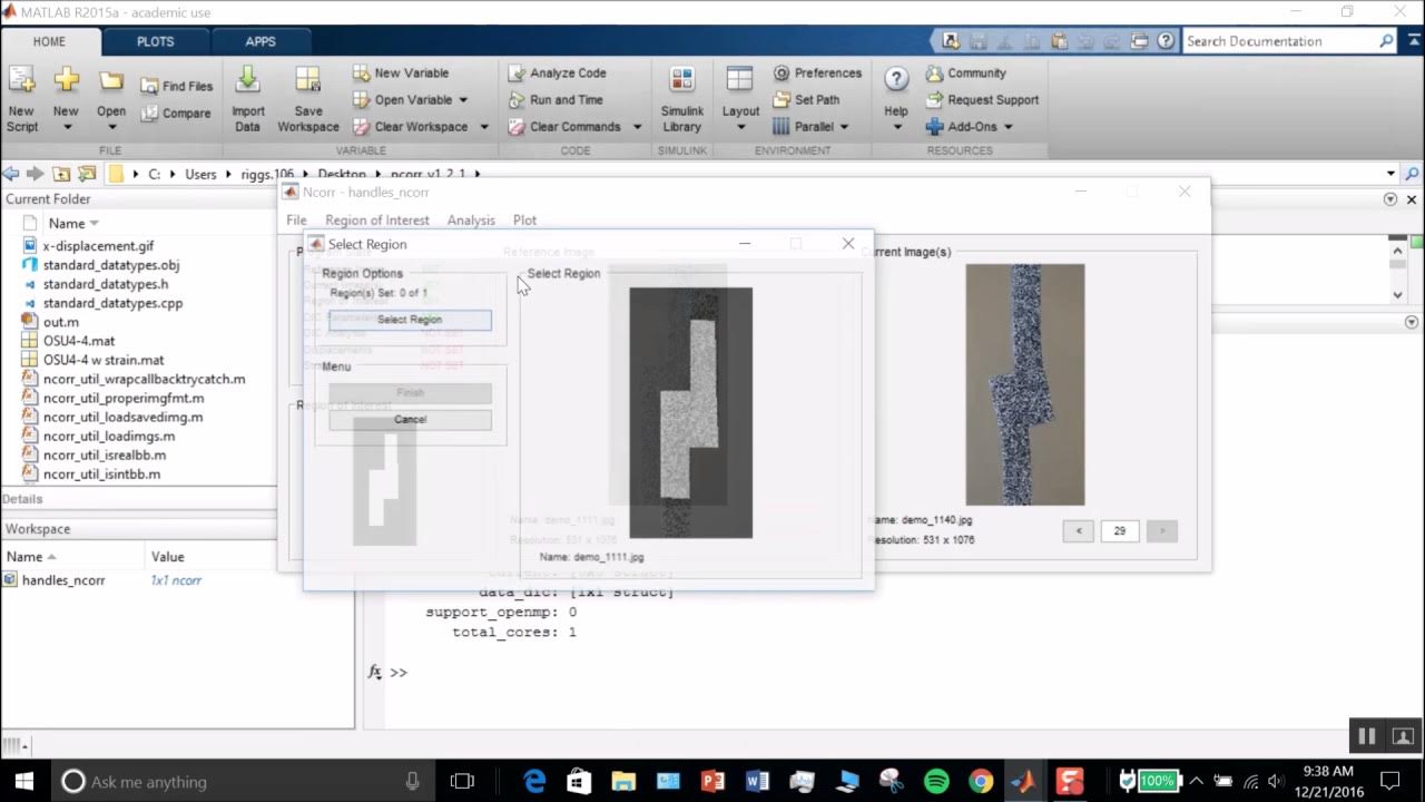 2D Digital Image Correlation using Ncorr (MATLAB) - Tutorial (PART 1) - YouTube
