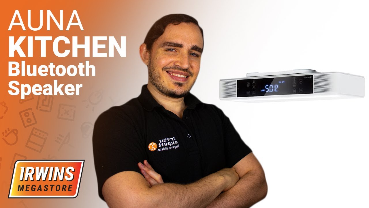 Under the counter bluetooth speaker and radio the Auna KR-140 Bluetooth ...