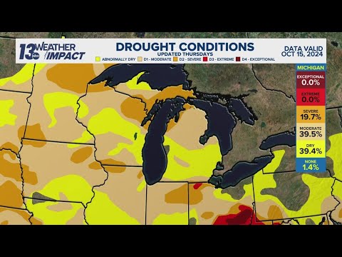 West Michigan under drought conditions amid dry fall - YouTube