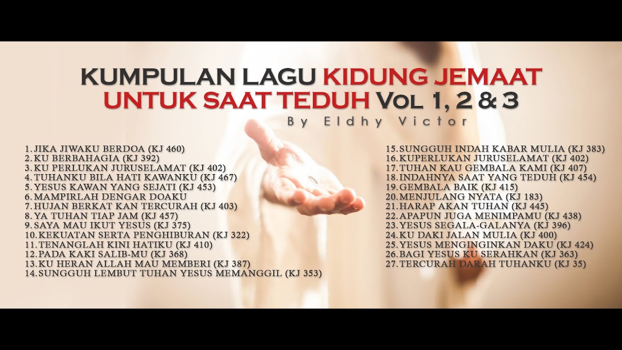 VOL 1, 2 & 3 | Kumpulan Lagu Kidung Jemaat Untuk Saat Teduh By ELDHY ...