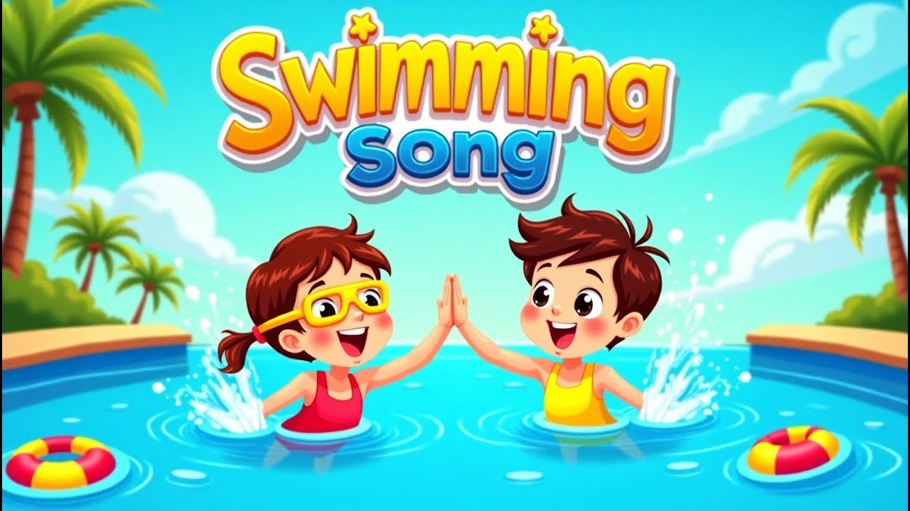 Summer Fun Pool Song & High Five Dance | Kids Swimming & Nursery Rhymes ...