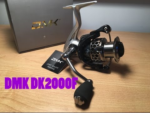 UNDER $30 SPINNING REEL DMK DK2000F REVIEW AND UNBOXING - YouTube