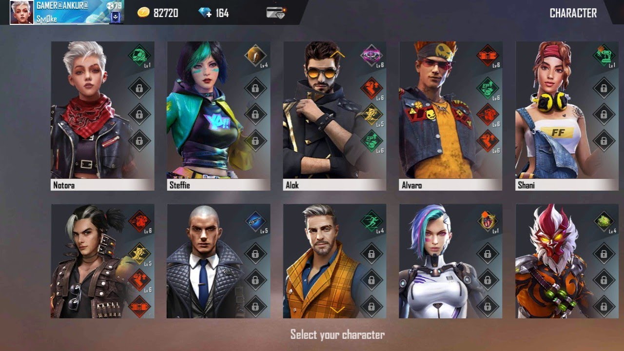 Bought all characters in Freefire, mission complete! Bought all ...