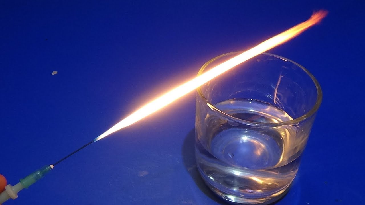 How To Make Gas With Calcium Carbide Diy Experiments - YouTube