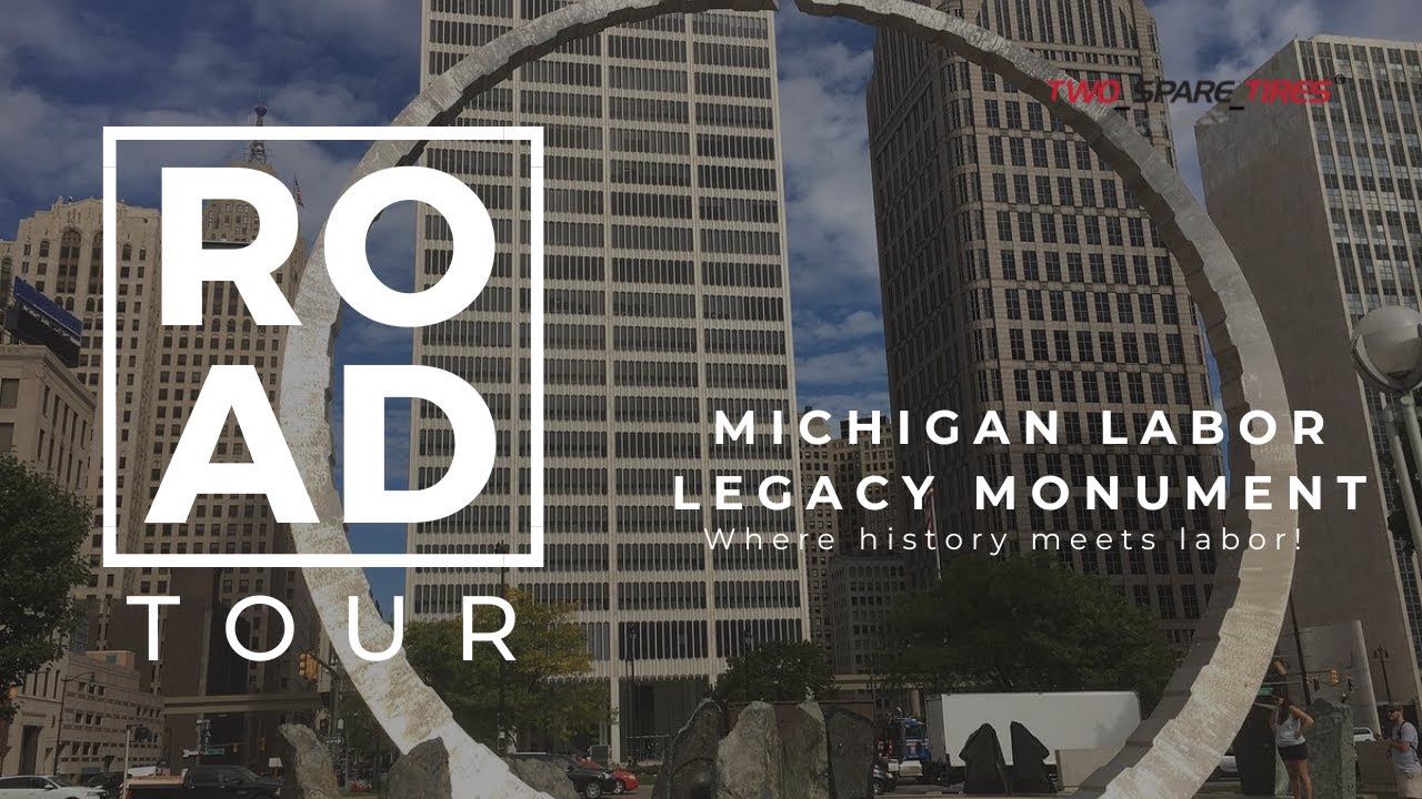 The striking Michigan Labor Legacy Monument - YouTube