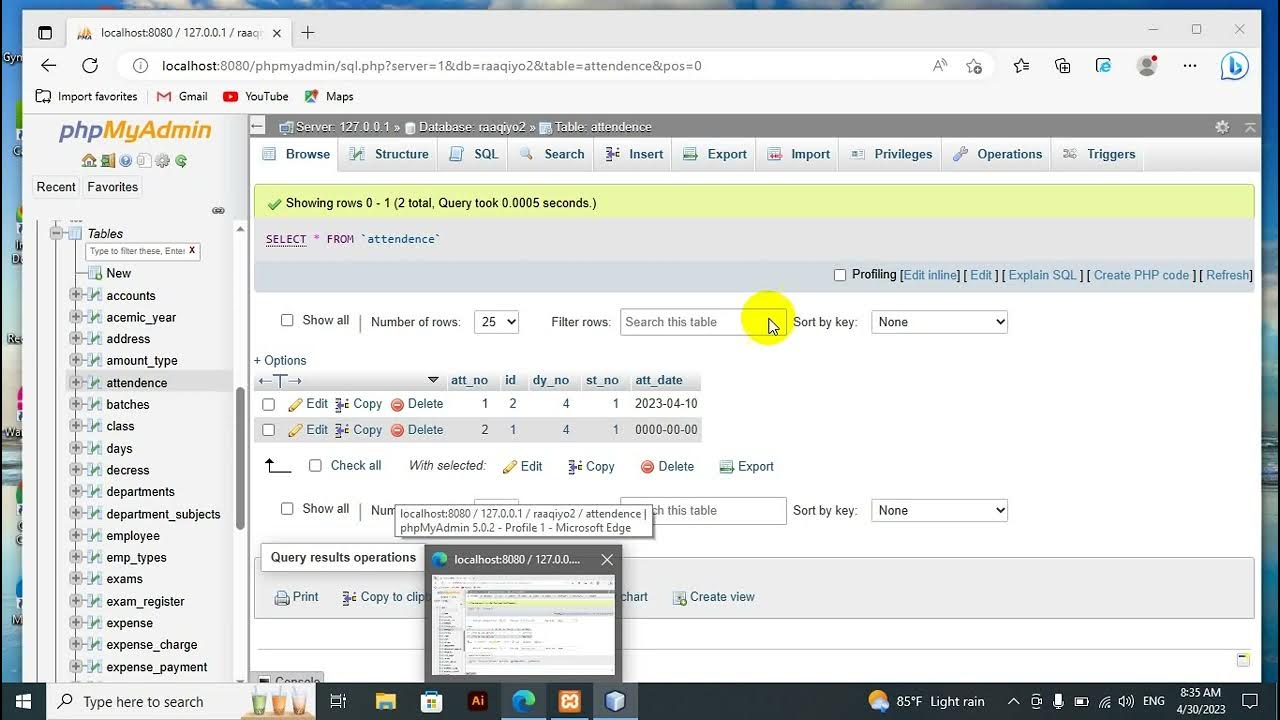 Insert update delete search - YouTube