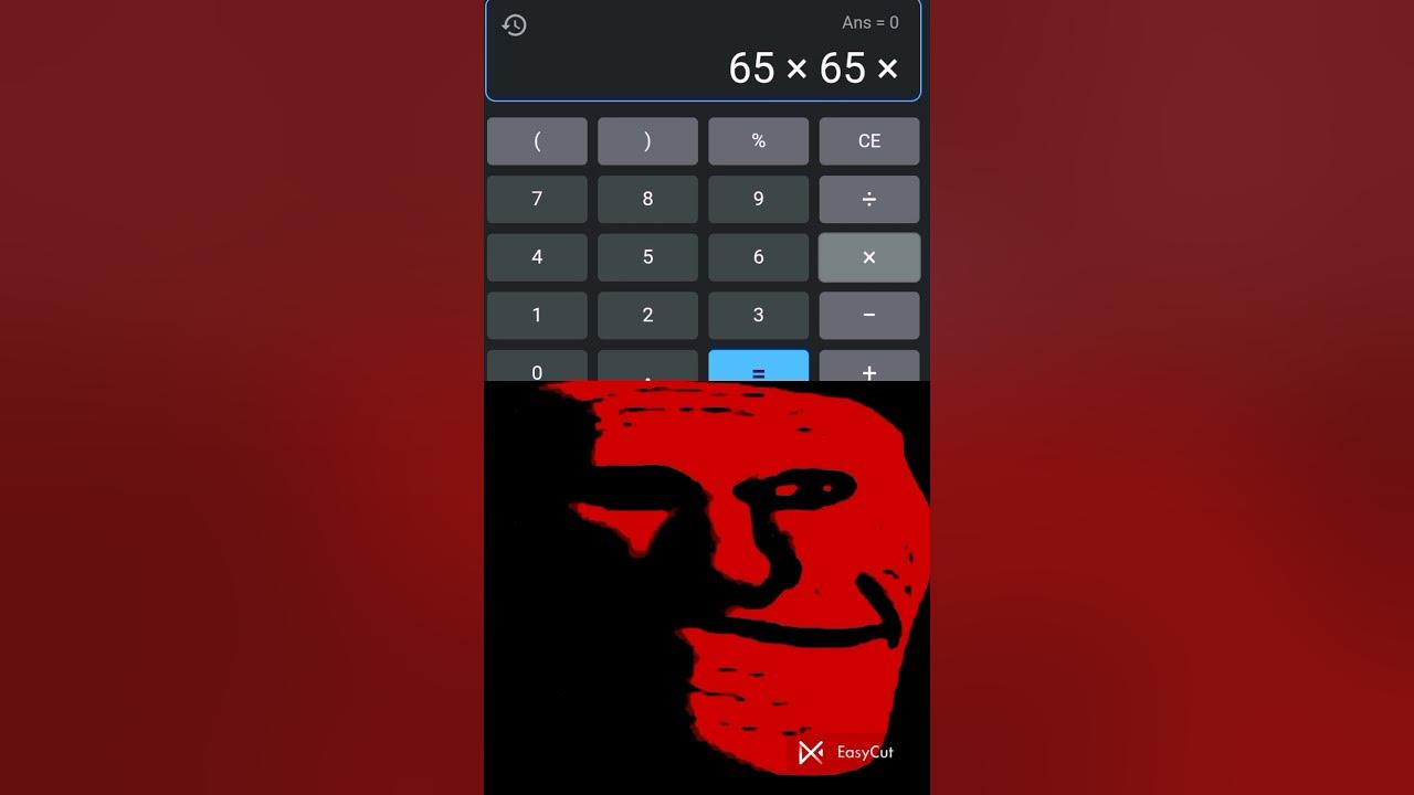 Calculator hack X troll face edit || #shorts #shortfeed #trending #hack #calcluter #trick # ...