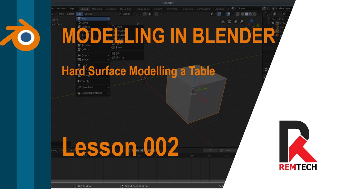 Hard Surface Modelling in Blender - Lesson 002 - Hard Surface Modelling ...