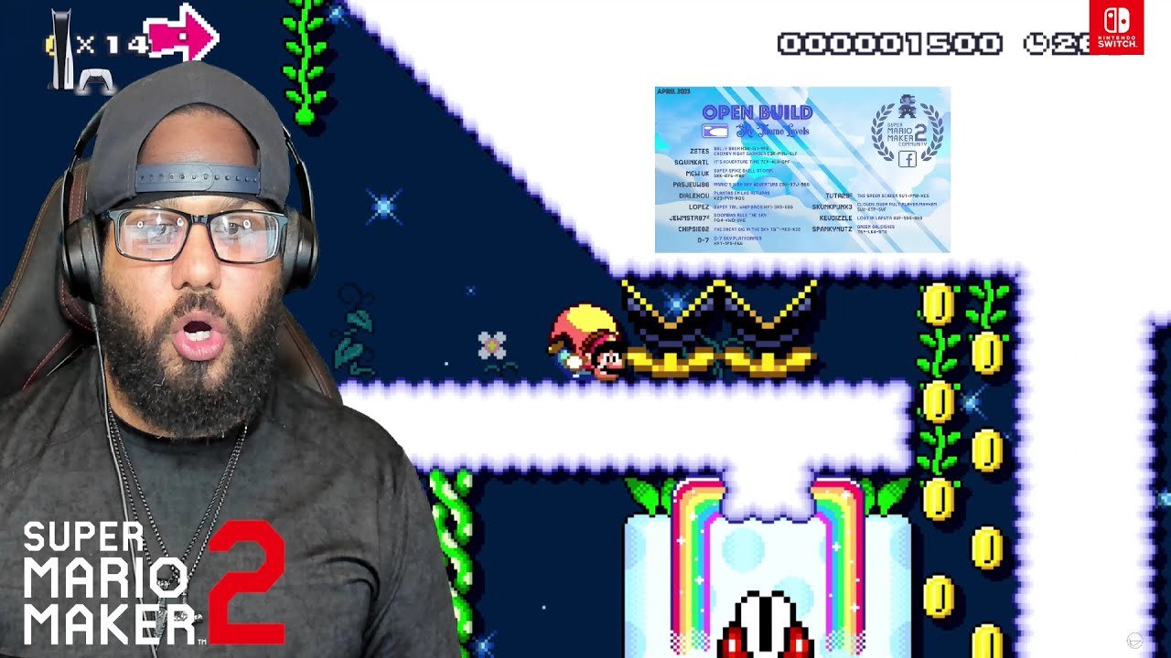 PLAYING SKY THEME LEVELS! [SUPER MARIO MAKER 2] [#111] - YouTube