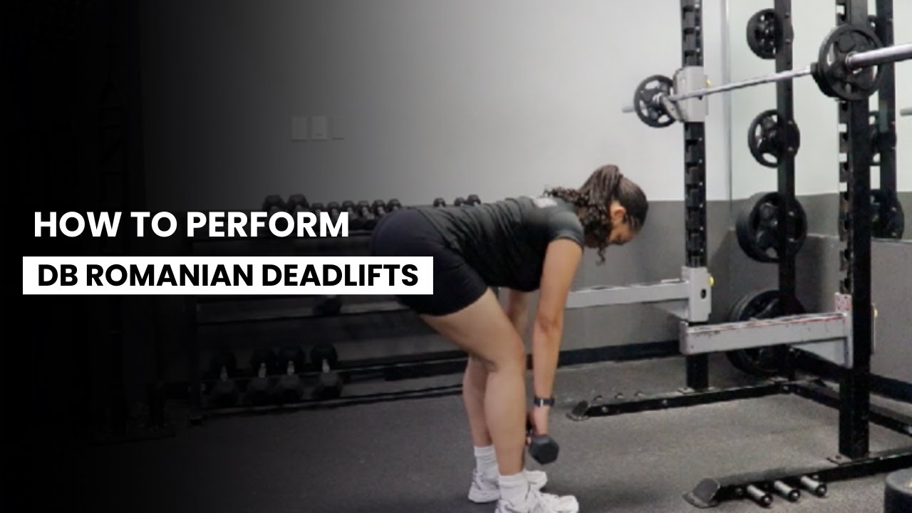 How to perform Dumbell Romanian Dead Lifts (RDLs) - YouTube