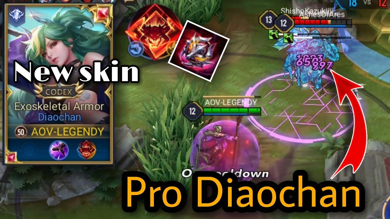 DIAOCHAN PRO GAMEPLAY | DIAOCHAN NEW SKIN EXOSKELETAL ARMOR GAMEPLAY ...