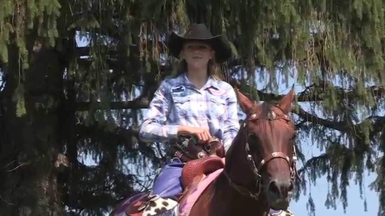 Morgan Swanson Champion Cowboy Mounted Shooter - YouTube