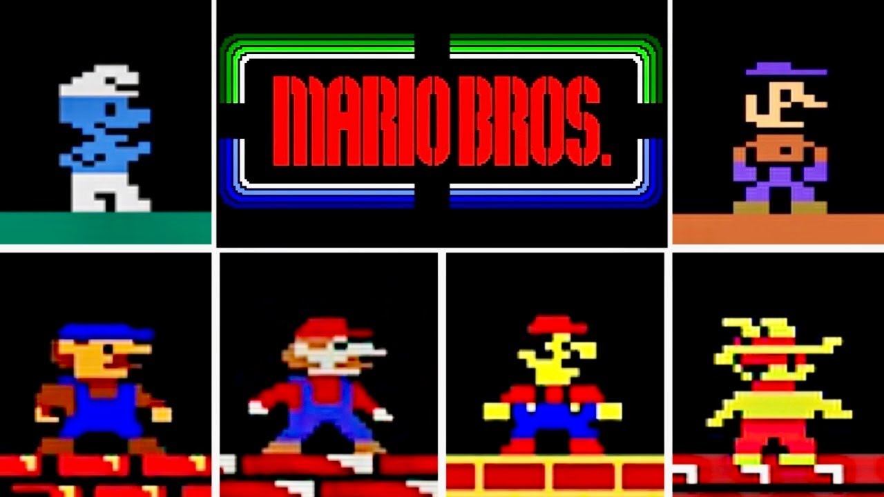 Mario Bros. Versions Comparison|Retro System Clones & Bootlegs - YouTube