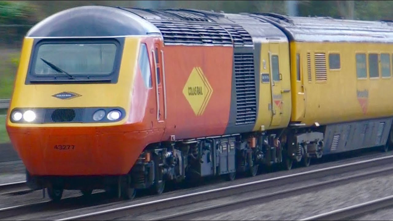 Network Rail 43290 + Repainted Colas Rail Orange 43277 HSTs At Watford ...