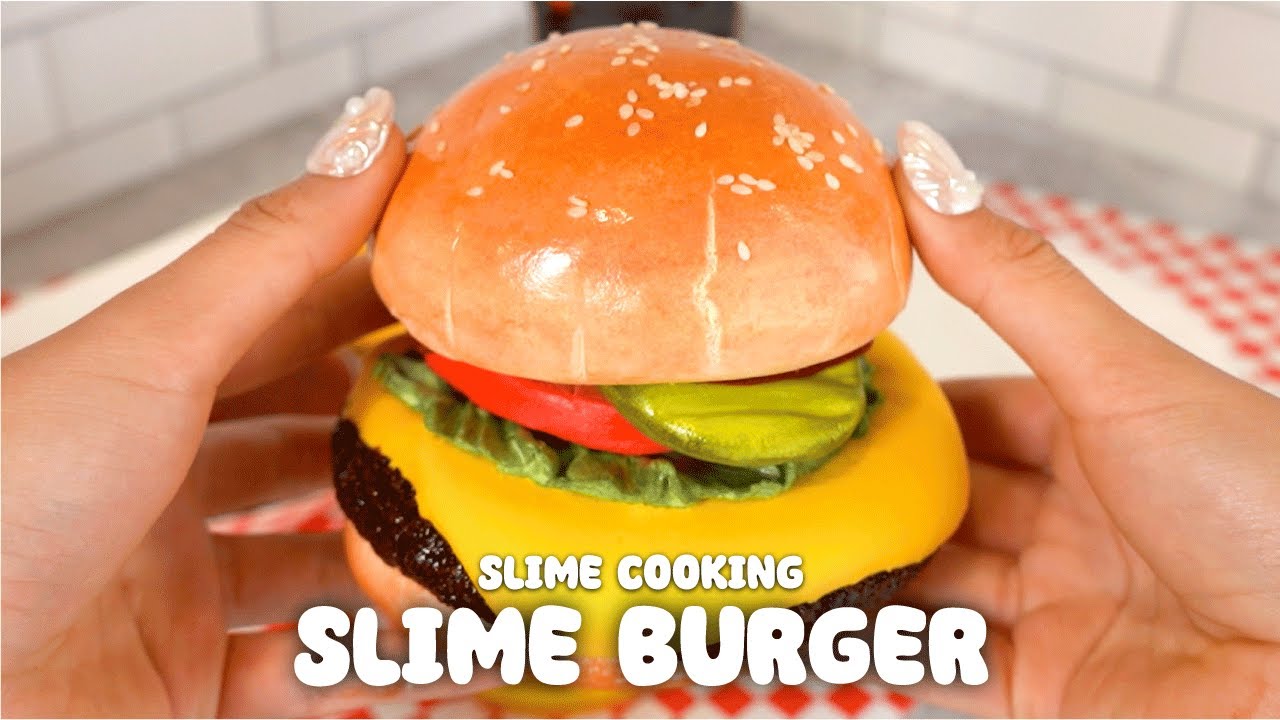Burger & Fries | Satisfying Slime Cooking - YouTube