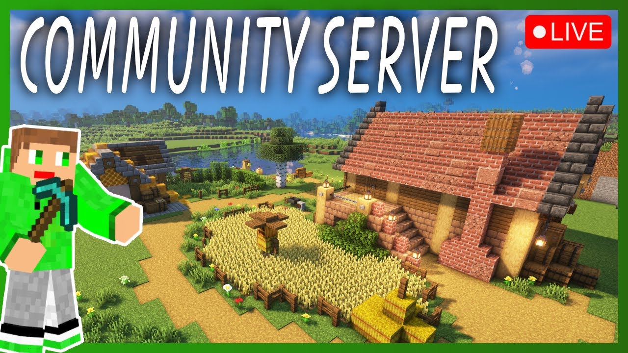 🔴 Minecraft | Auf dem Community Server weiter bauen. | !mitglied - YouTube