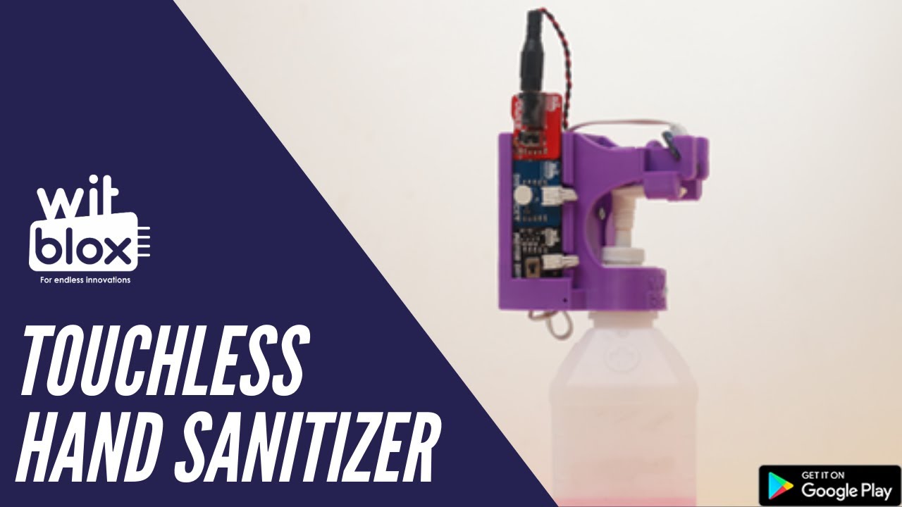 How to Build a Touchless Hand Sanitizer using WitBlox || Trailer - YouTube
