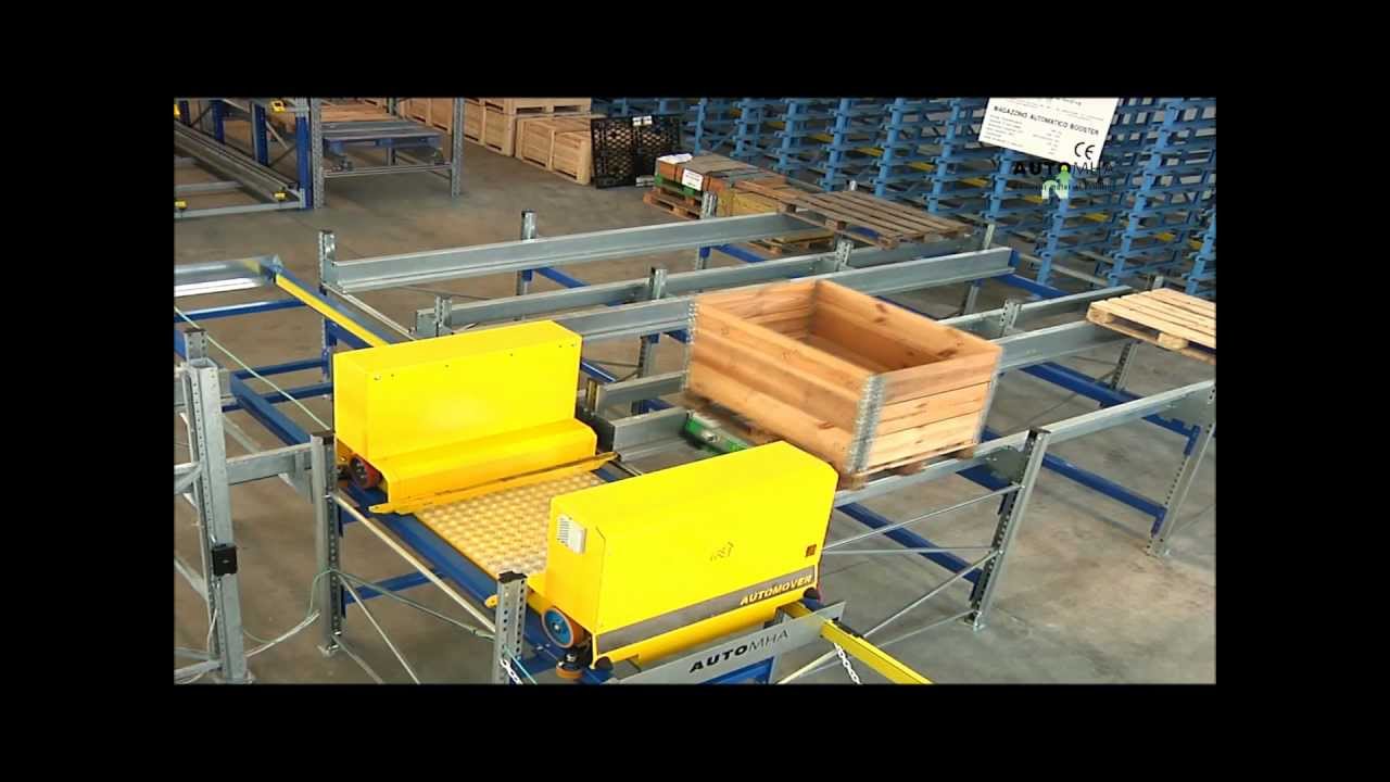 Autosatmover ASRS by Automha USA www.automhaUSA.com - YouTube