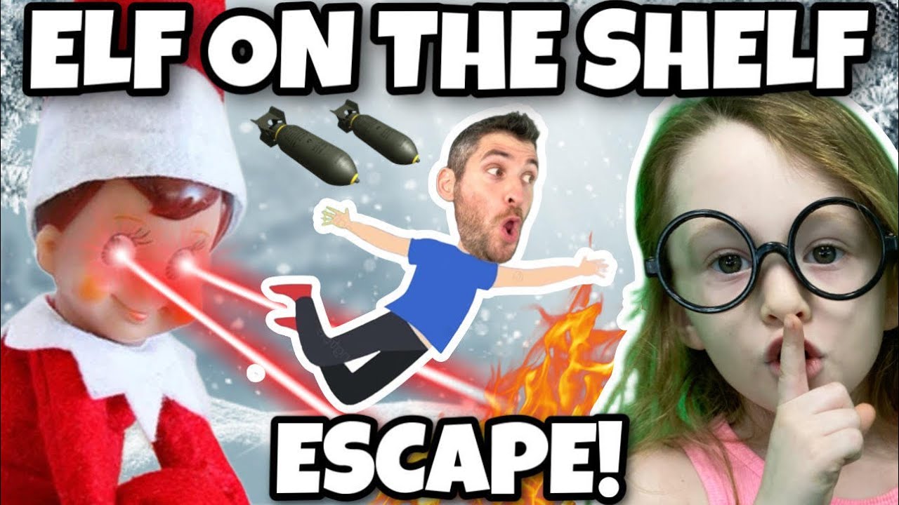 Kids Workout! ELF ON THE SHELF ESCAPE! (Video Game Exercise for Kids ...