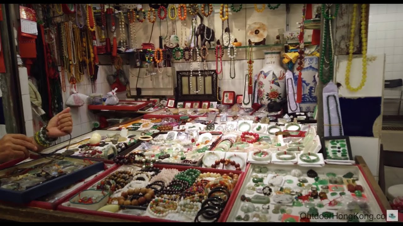 【4K】Walking at Local Jade Market, Hong Kong | Find your treasure in ...