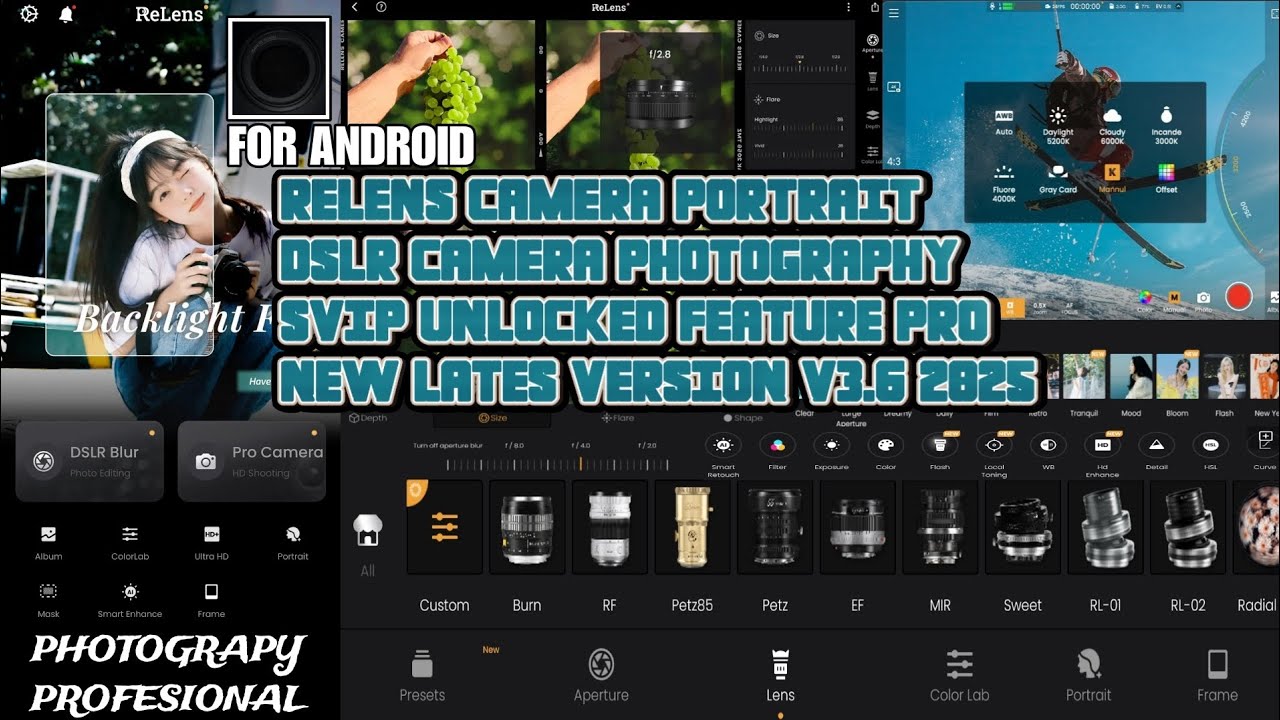 RELENS ANDROID PHOTOGRAPHY CAMERA DSLR PORTRAIT FOCUS BOKEH DAN RAW ...