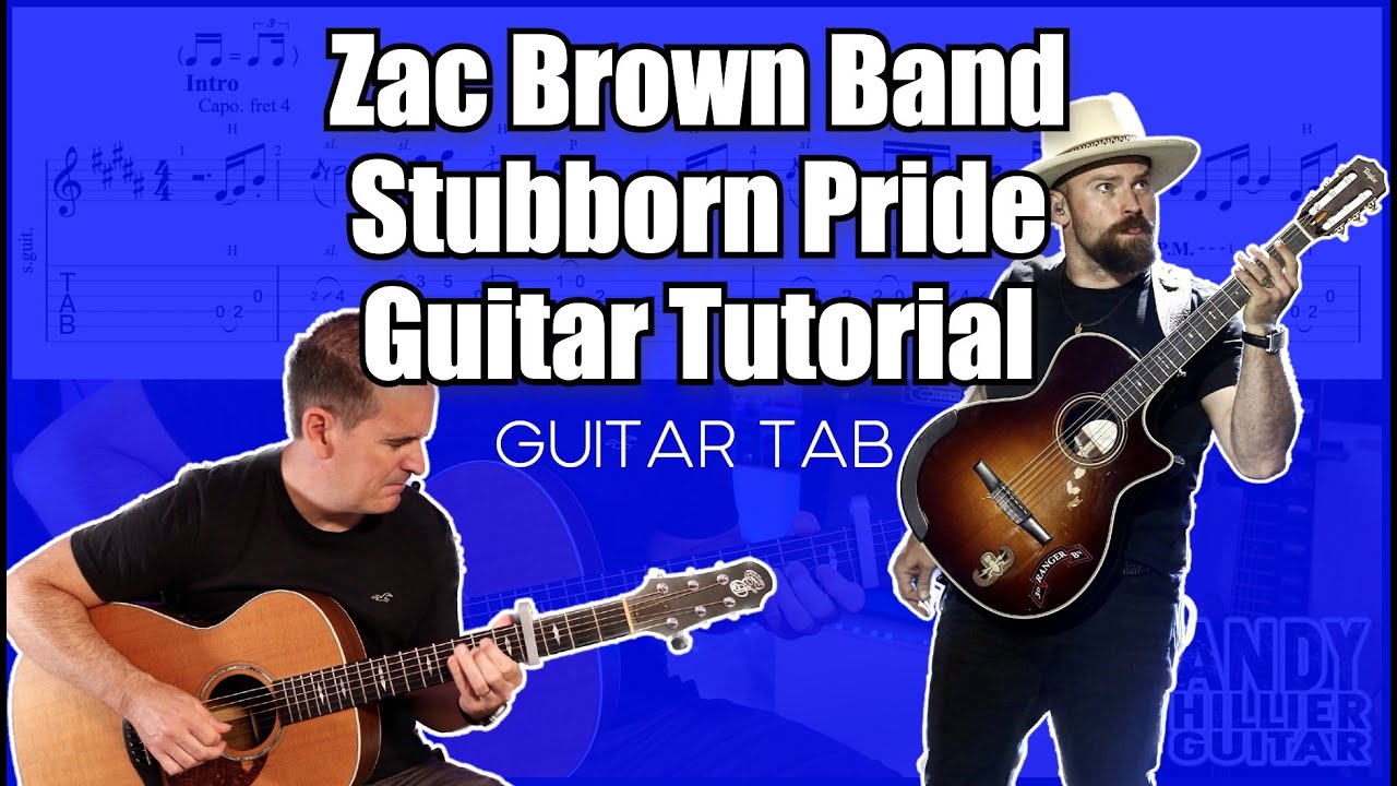 Zac Brown Band Stubborn Pride Guitar Tutorial - YouTube