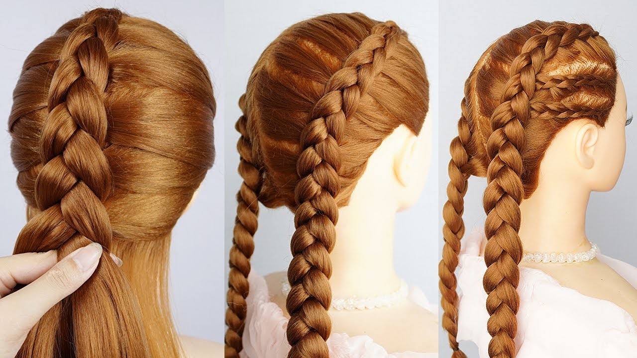 3 Cute & Easy Hairstyles For School Braids | French Braid For Beginners ...
