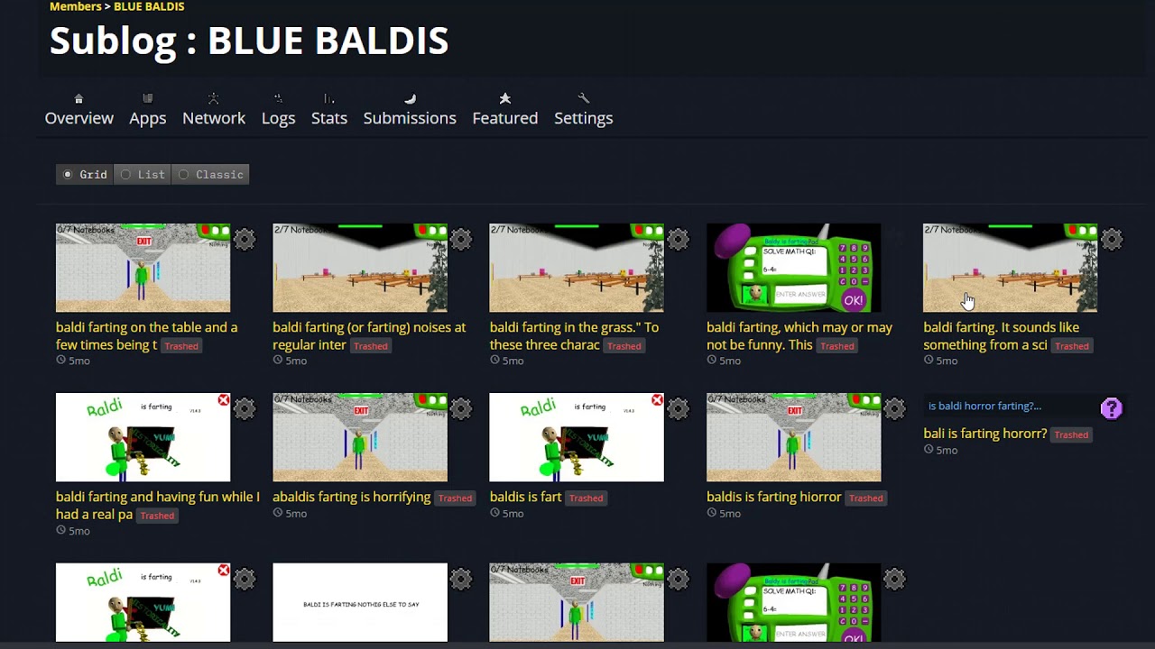 BALDI IS FART - YouTube