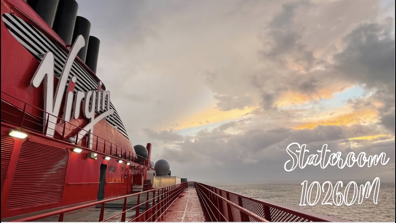 Virgin Cruise Line Scarlet Lady Room Tour and Review || Stateroom 10260 ...