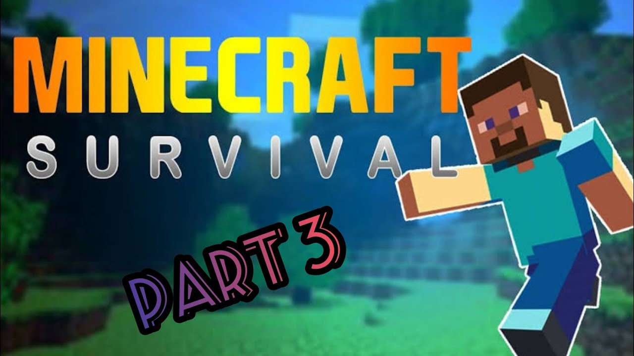Minecraft survival part 3 (building my house) - YouTube