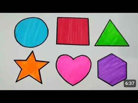 How to draw 2d shapes | shapes drawing tutorials |easy step by step ...