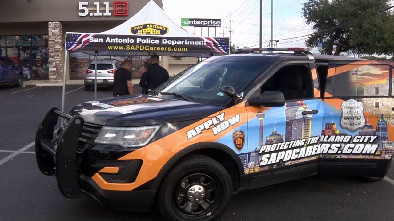 VIDEO: SAPD hoping to attract new recruits with 'Camo to Cops' drive ...