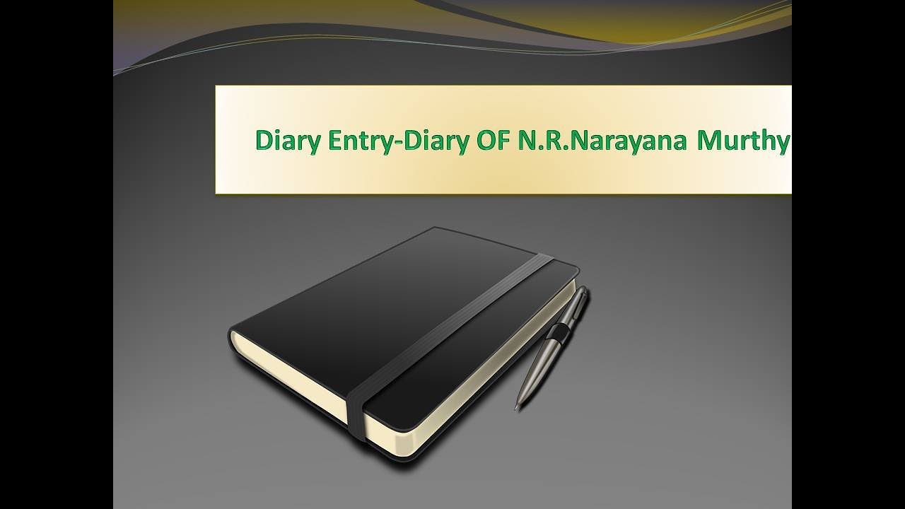 Creative Writing Diary Entry N R Narayana Murthy YouTube creative-writing-diary-entry-n-r-narayana-murthy-youtube