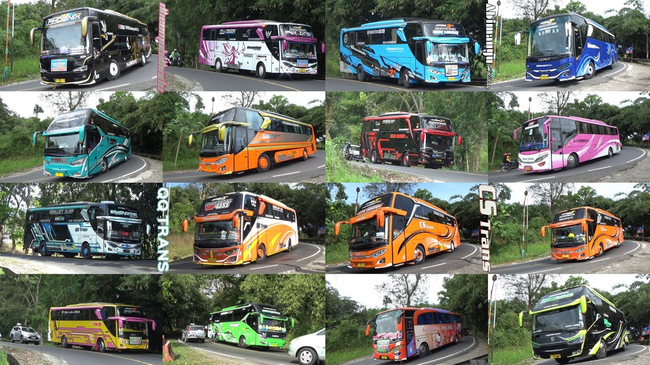 Mobil Bus Telolet QQ TRANS, Abimanyu Holiday, dheemobillindo, CS TRANS ...