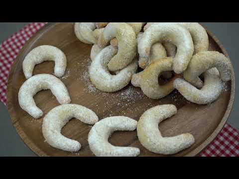 Vanilyali Ay Kurabiye / Vanillekipferl türkisch