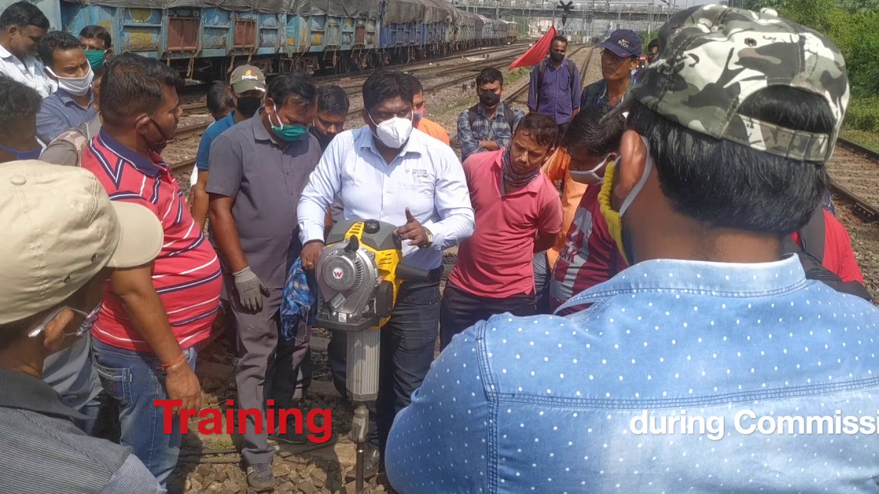 Off Track Tamper (Engine Mounted Version) - YouTube