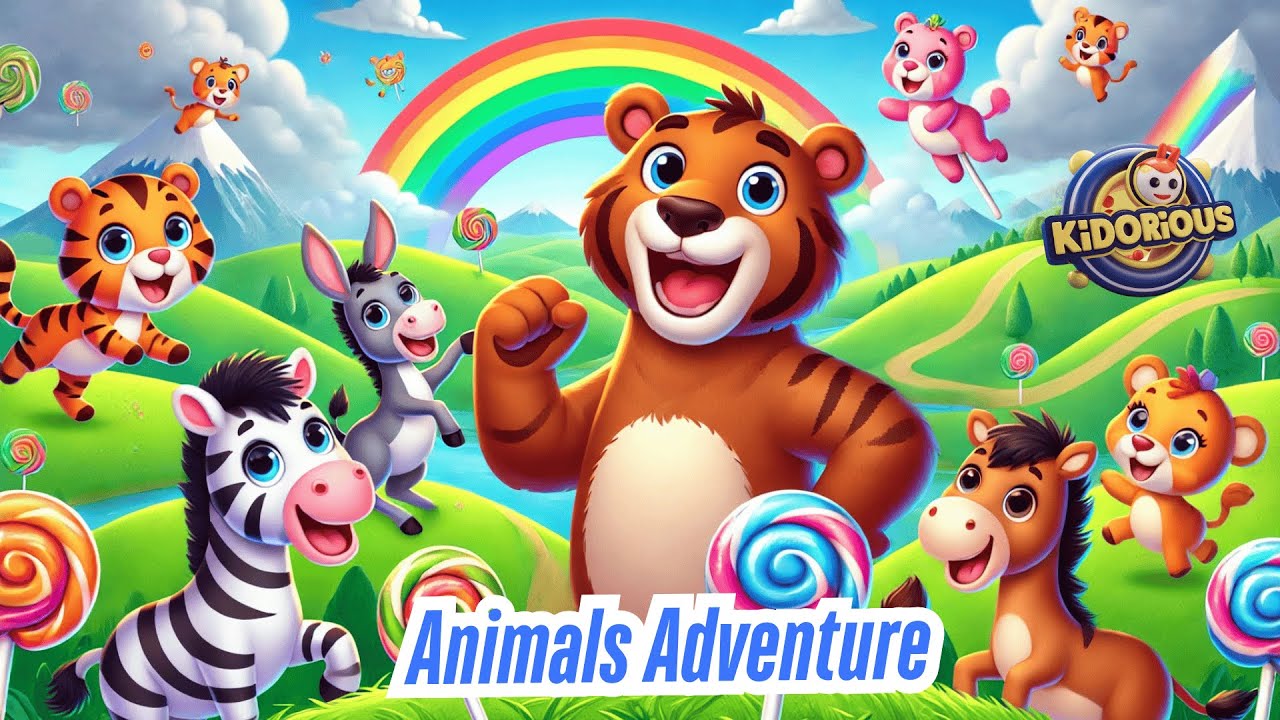 Meet the Funny Animals! Kids Learning Song - YouTube