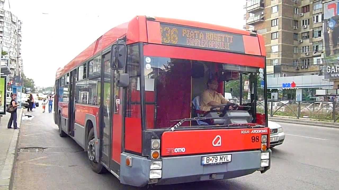 Autobuzul Rocar U812 Busotto Autodromo parasind statia "Lujerului" pe ...