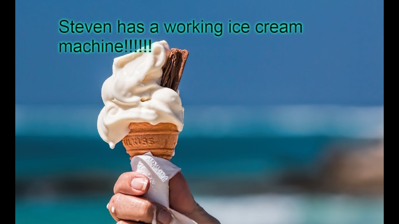 Steven has a working ice cream machine at his job! (part 2) - YouTube