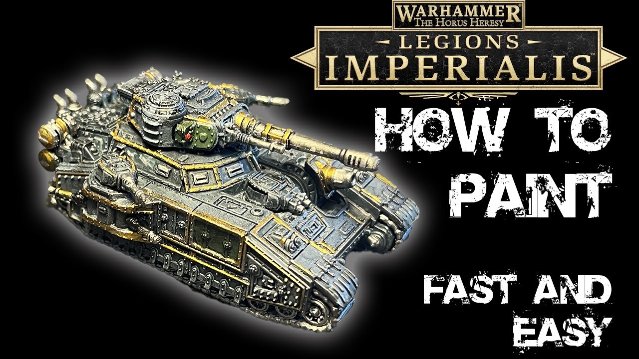 How to Paint a Legion Imperialis Baneblade FAST and EASY - YouTube