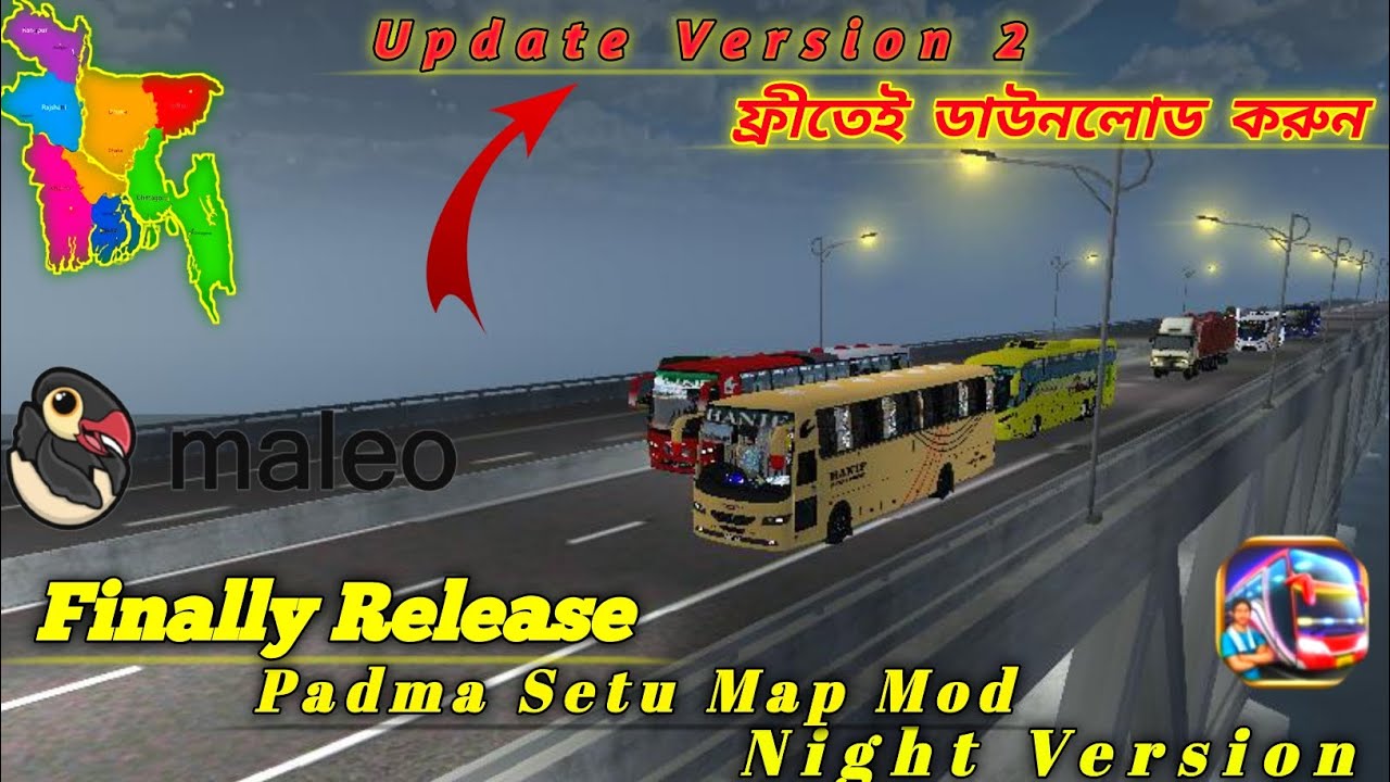 Finally Release Podma Setu Night version 🥰🥰/ / For Bus Simulator ...