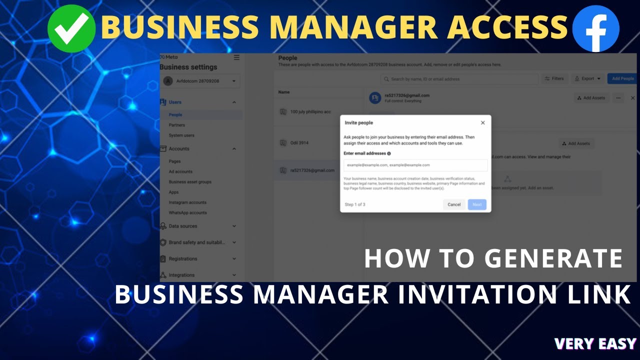 How To Generate Facebook Business Manager Invitation Link | New Trick ...