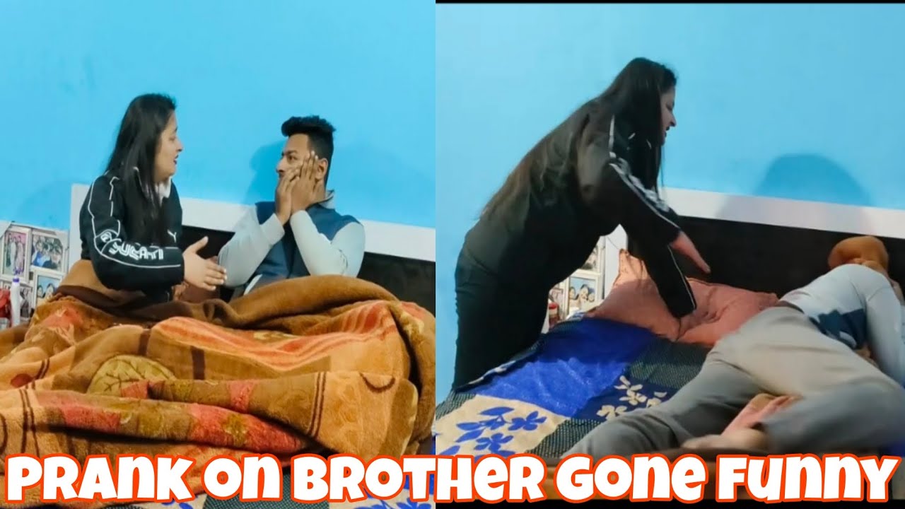 Prank On Brother Gone Funny 🤣 Shivam Panchal Prank Prank