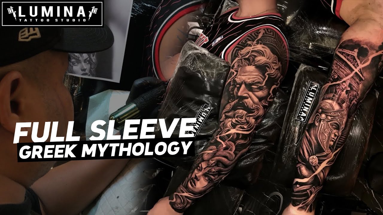 DARI ZEUS SAMPAI MEDUSA - KONSEP TATTOO FULL LENGAN DENGAN TEMA YUNANI ...