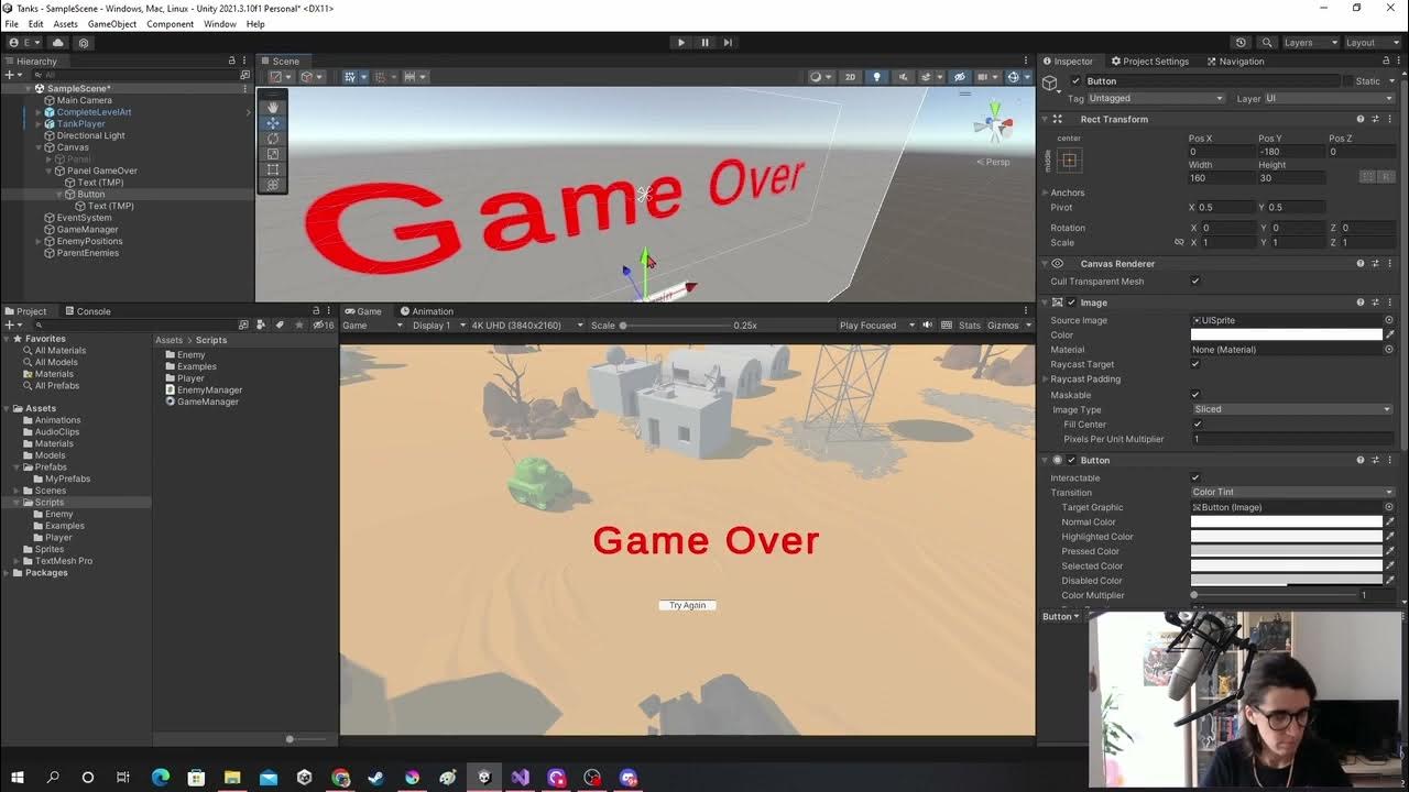 46 Tanks game game manager p1 - Curso Unity - OpenBootcamp - YouTube