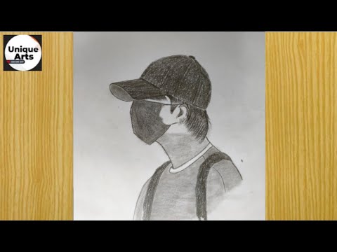 Easy way to draw a handsome boy sketch|step by step|drawing boy attude ...