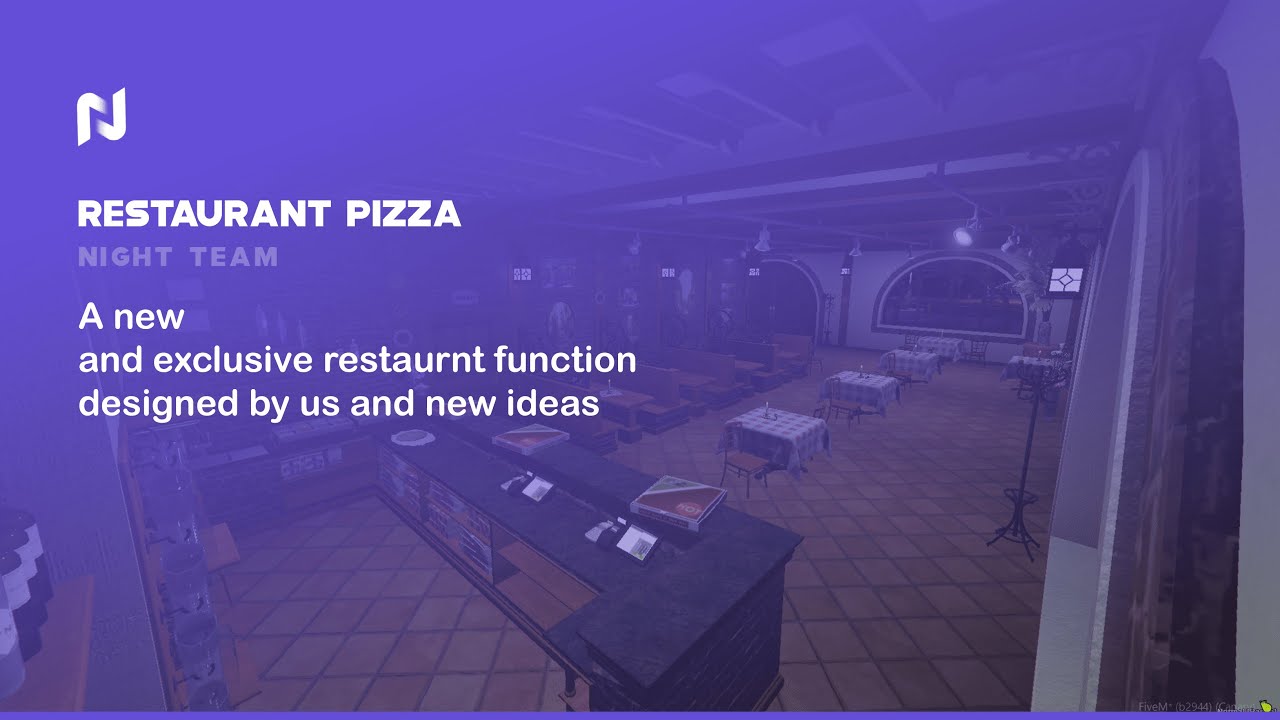 Night Team FiveM Restaurant pizza Job QBCore Script - YouTube